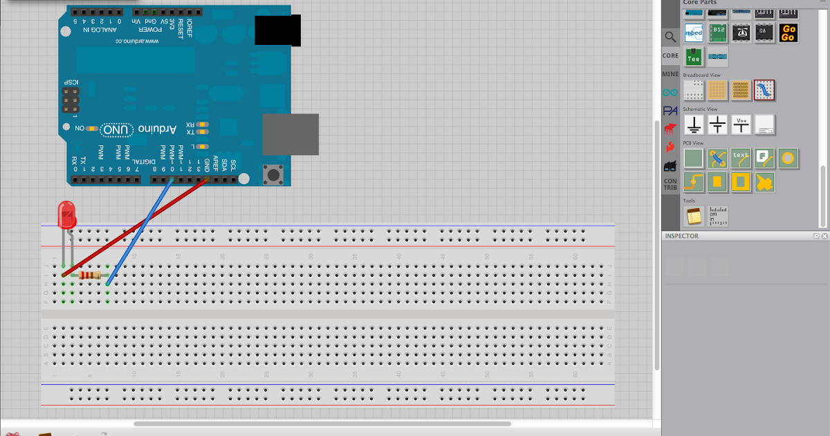 Sensor-Based Electronic Art: Fritzing-Building a Circuit tutorial