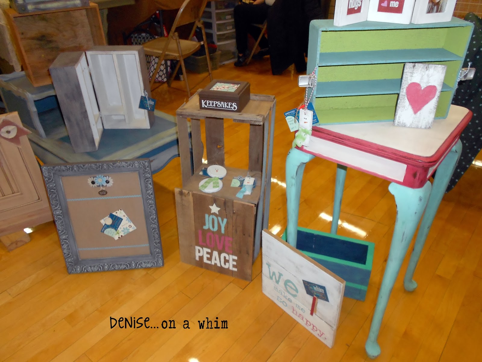 denise...on a whim: Recycled Art Market Booth