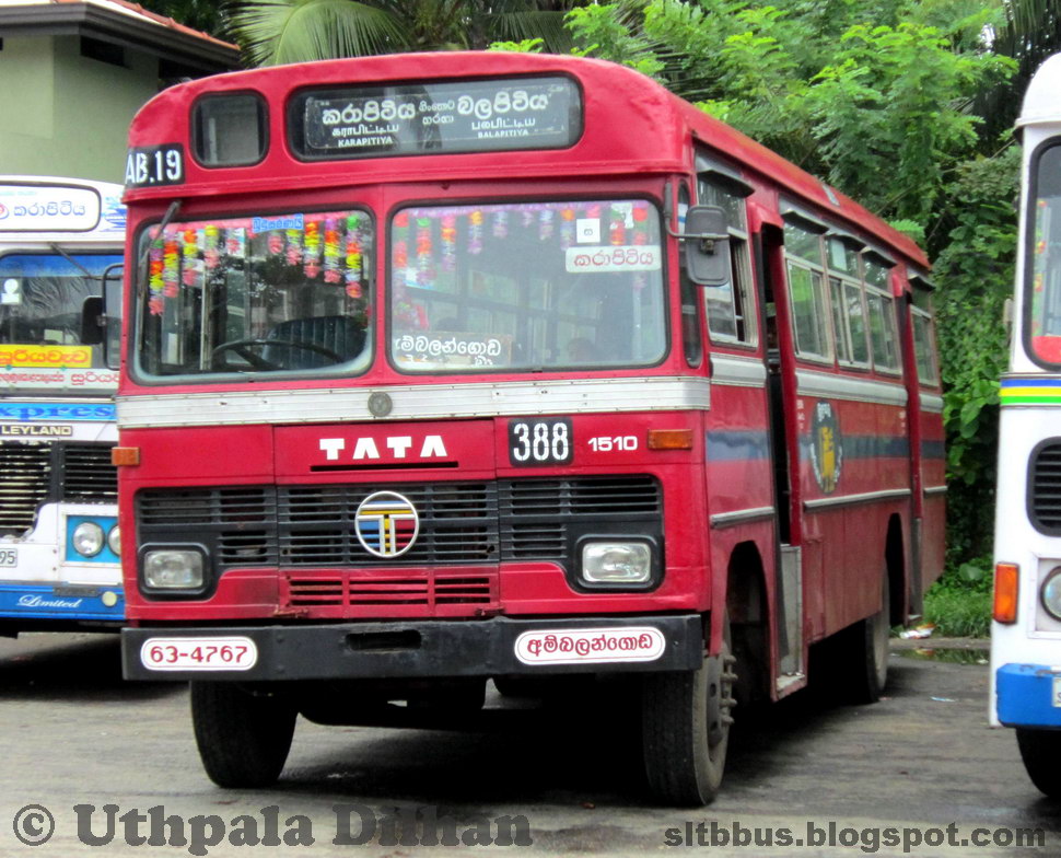 SLTB buses - ශ්‍රී ලංගම බස්: Ruby bodied TATA LP 1510/52 bus from SLTB ...