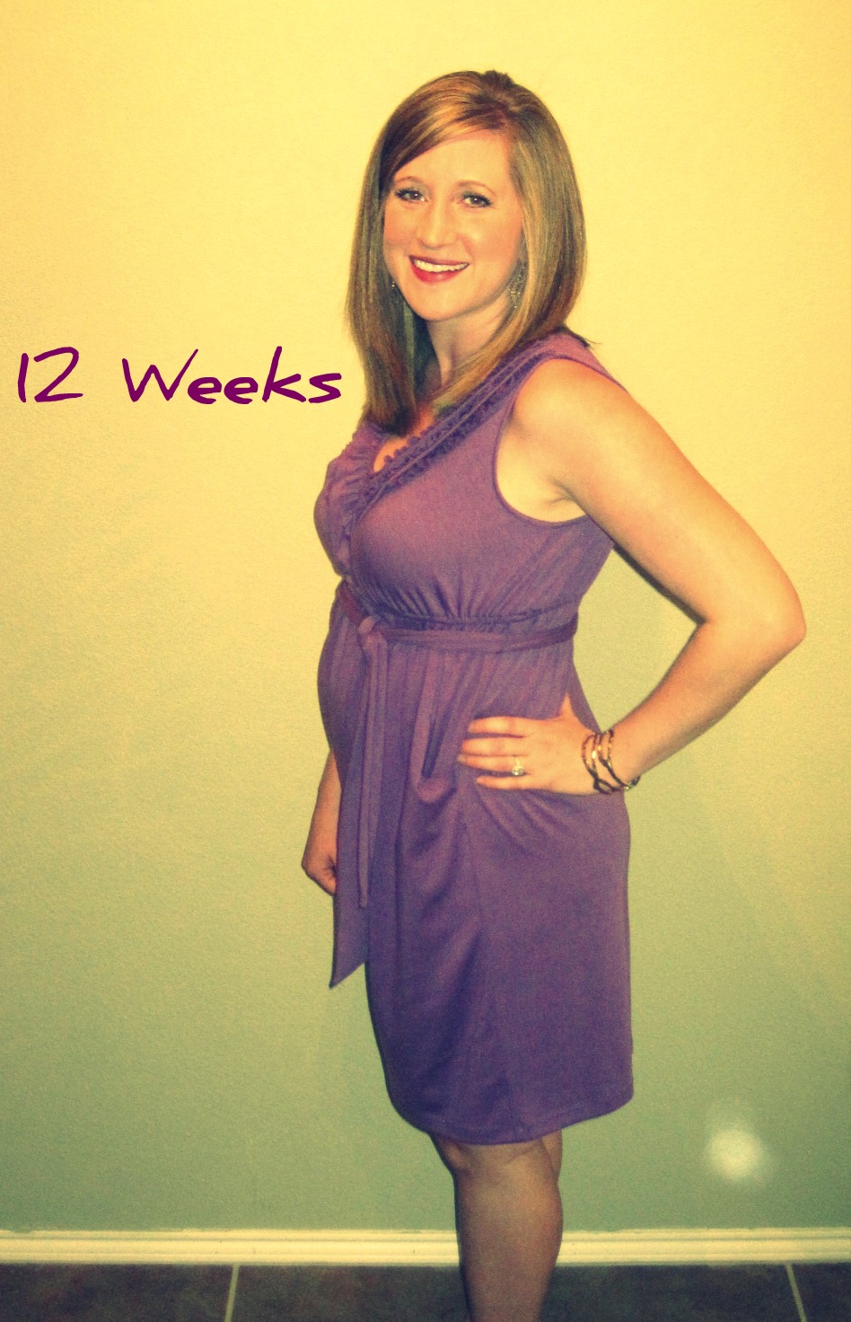 A Day In the Life of Two Love Birds.: 12 Weeks: Baby Bump Debut...kind of