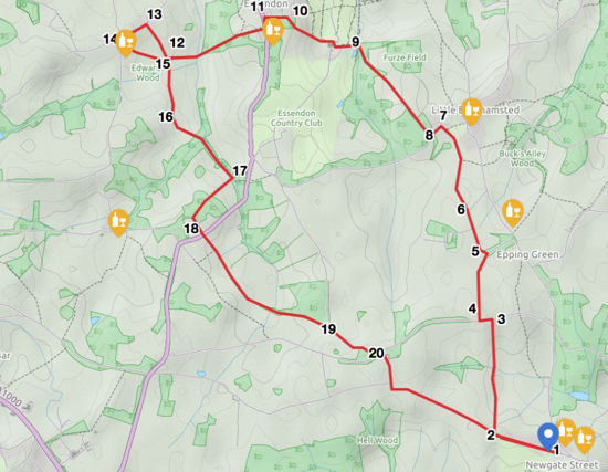 Hertfordshire Walker: Walk 37: Three Ridges Loop