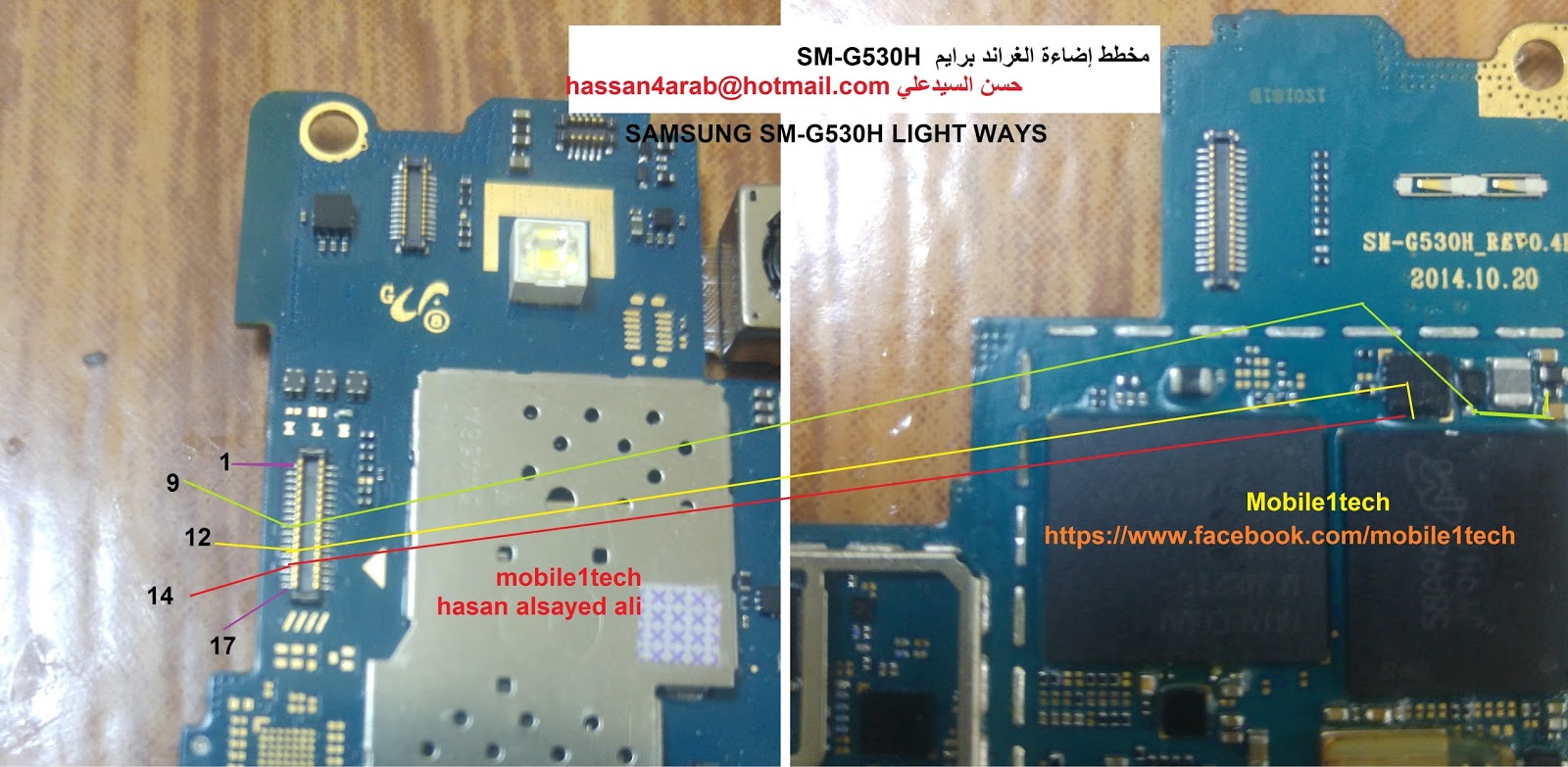 المخطط الأول في العالم لإضاءة الكراند برايم SM-G530H