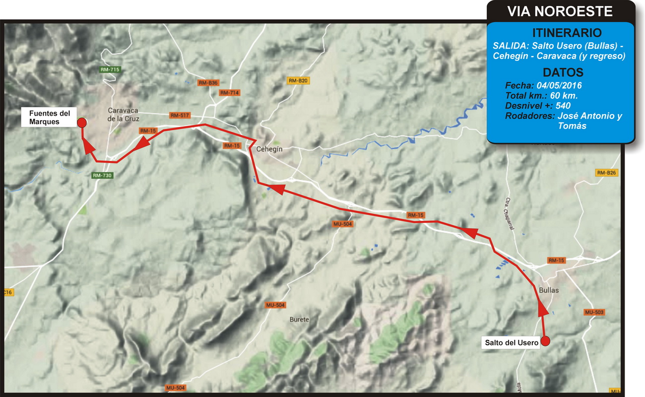 A tu marcha: Salto del Usero (Bullas)