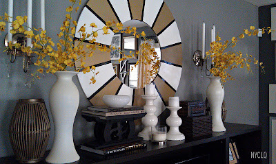 FOCAL POINT STYLING: Rental ReStyle: A Stripe Mirror Makeover