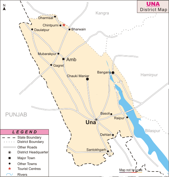 Map Of India: Una-map