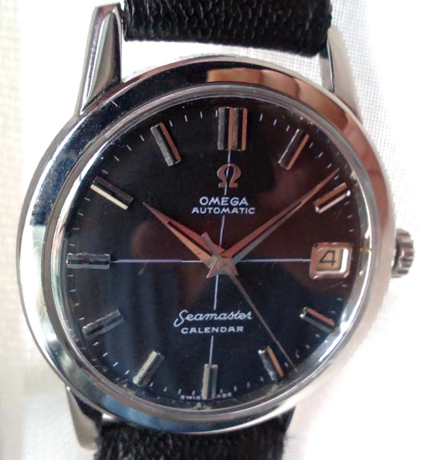 koleksijampecks: Jam Omega Seamaster Calender auto butterfly rotor