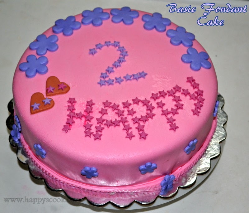 Basic Fondant Icing Cake Recipe | Happy's Cook