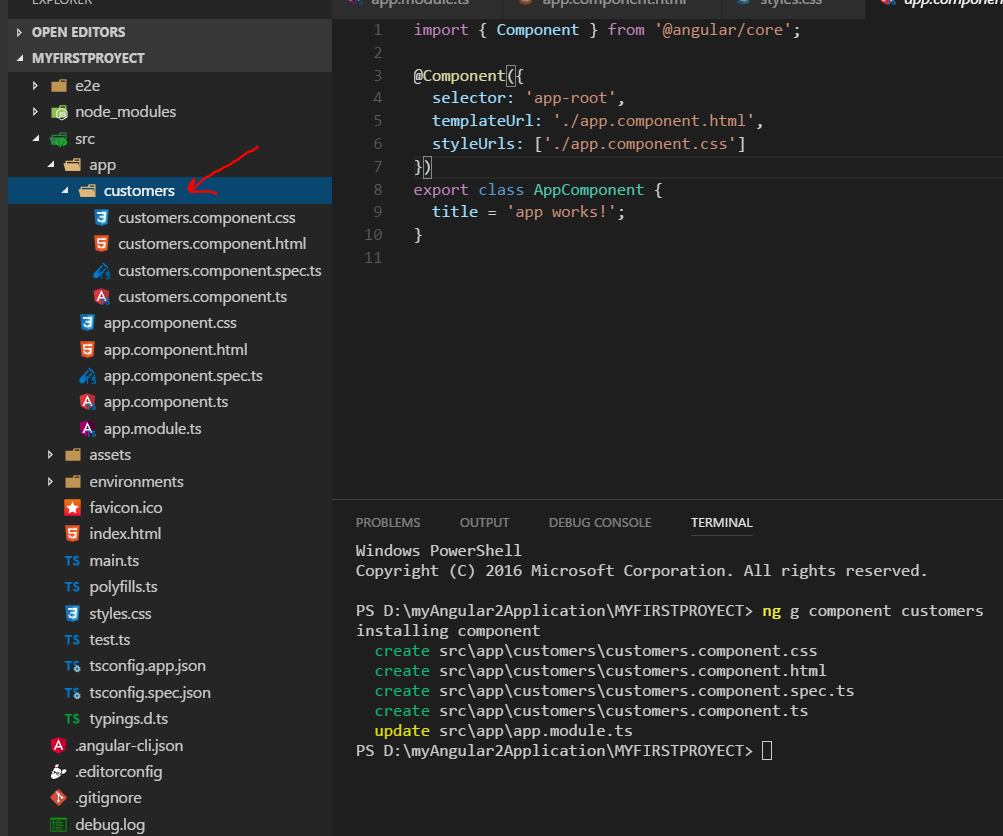 How to create a new Component in Angular2 Como crear un nuevo Component ...