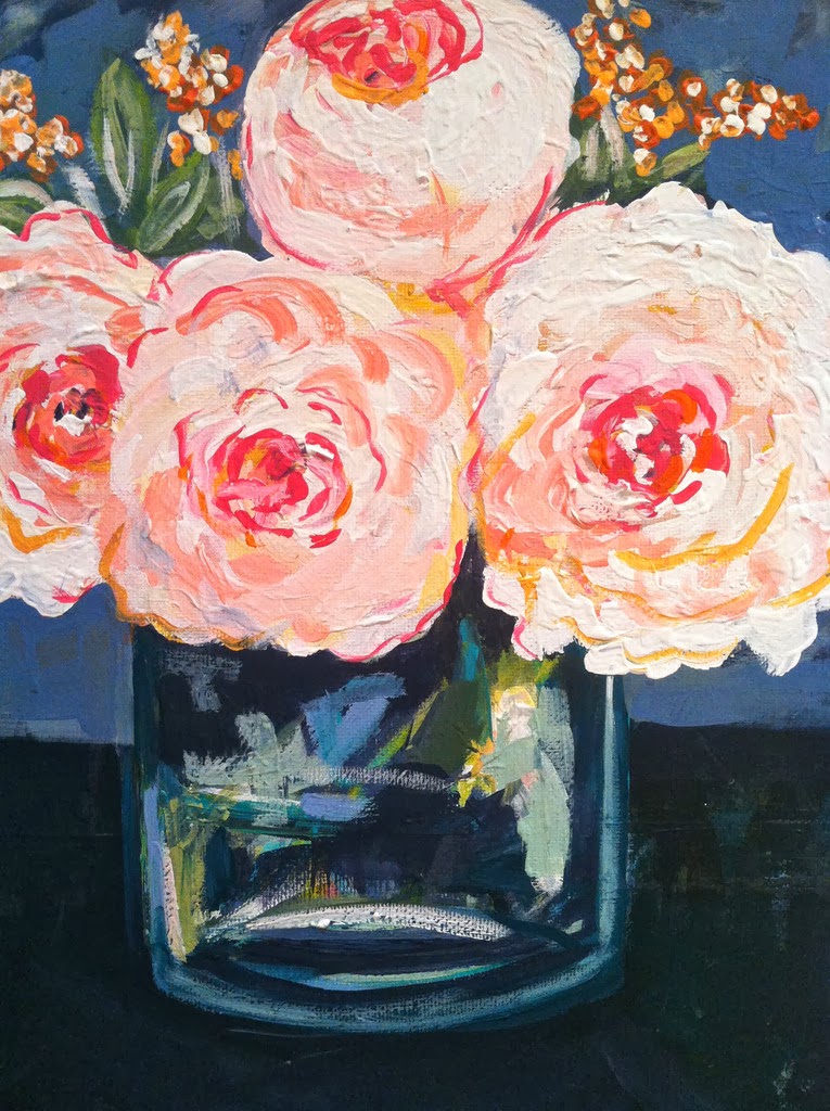 The Closet Hippo: Evelyn Henson Floral Paintings