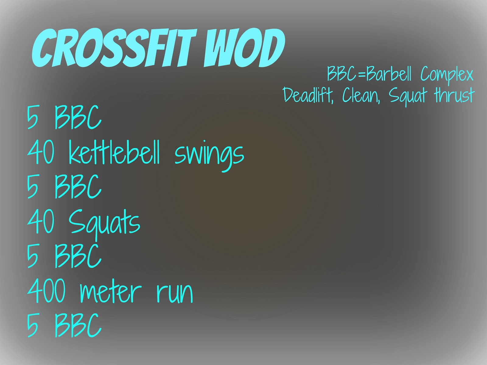 Allison's Miles: CrossFit WODs