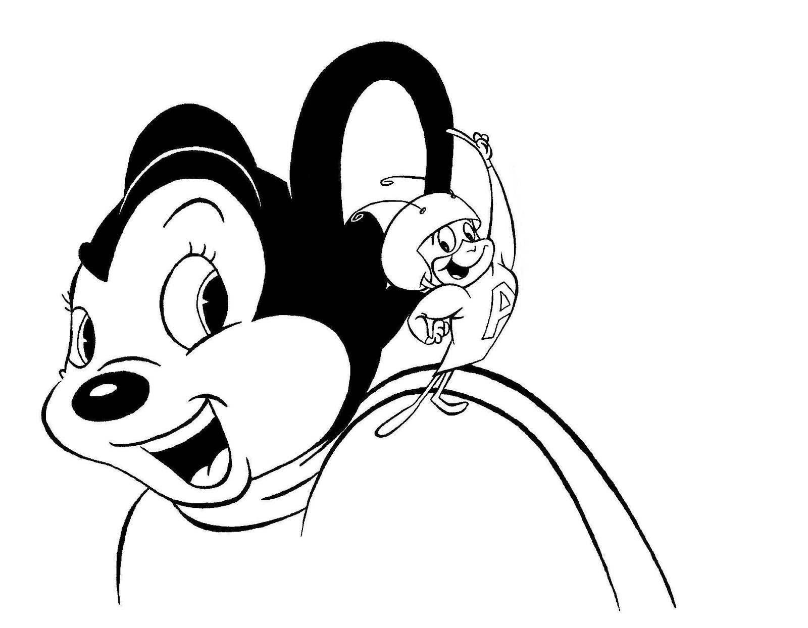 Mighty Mouse Drawing