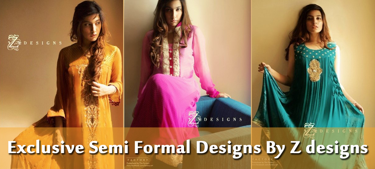 Latest Semi Formal Collection By Z Designs | Exclusive Semi Formal ...