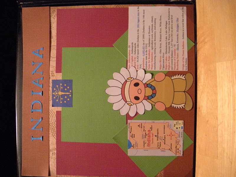 Scrapping With Lisa: 50 States Blog Hop Sept. 16-17 Day 1-2 Indiana