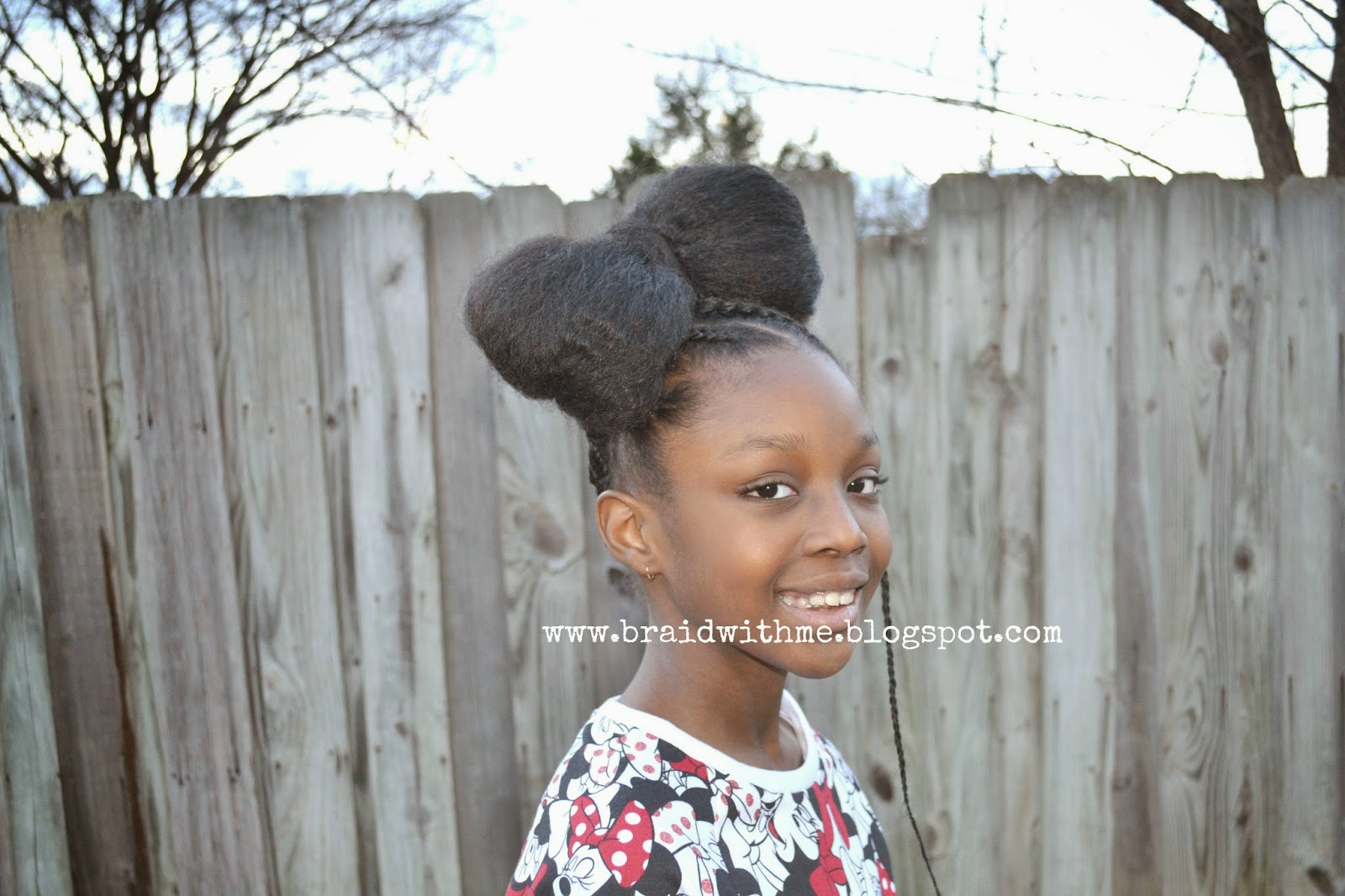 Braid with Me: A Natural Hair "Hair" Bow - Minnie Mouse Style