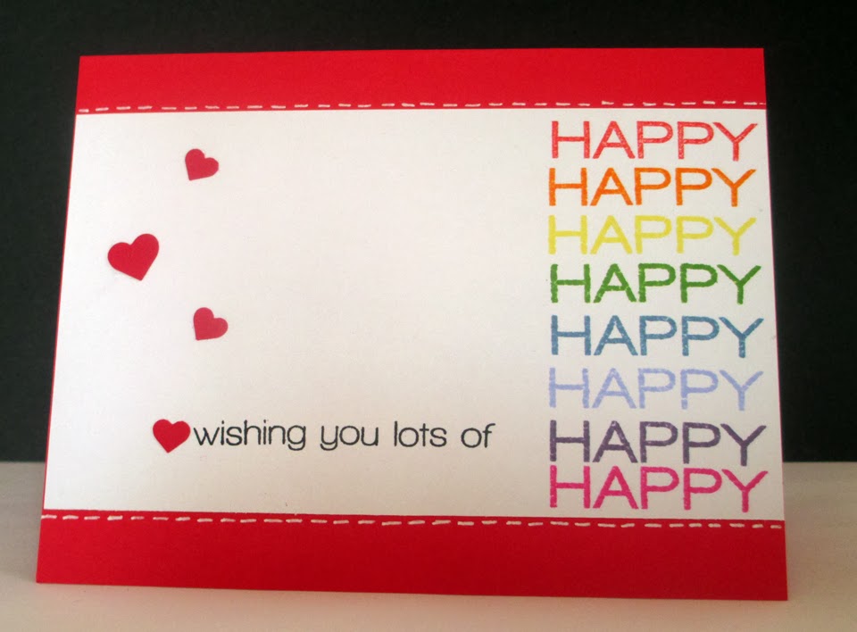 Pat's Craft Corner: Wishing you lots of HAPPY/Card drive for Emma