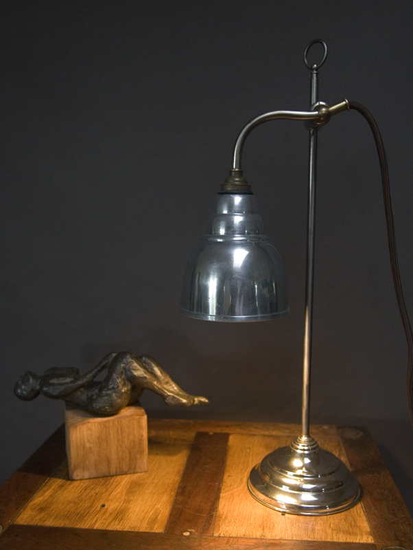 outsider antique: Watchmaker lamp