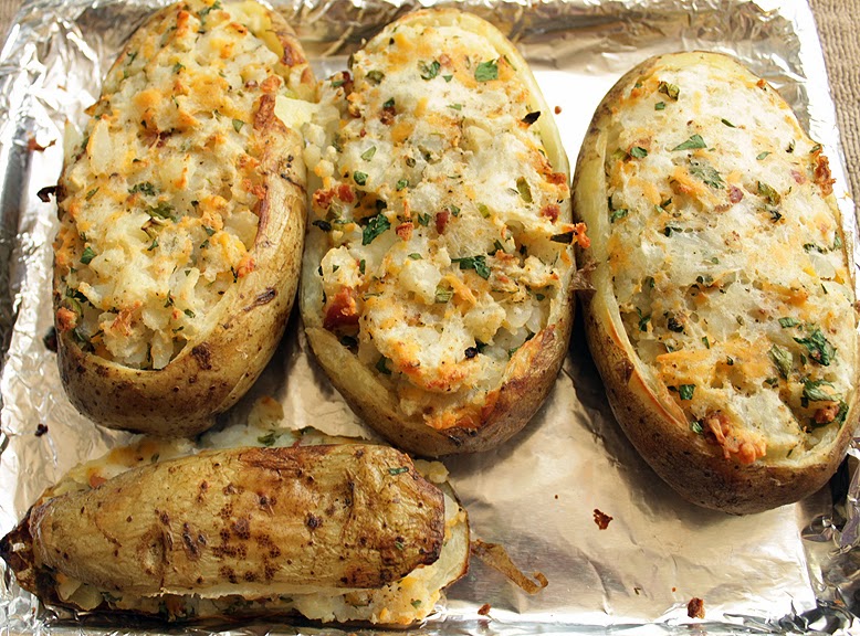 Artistic Life: Double Baked Potato Boats with Bacon