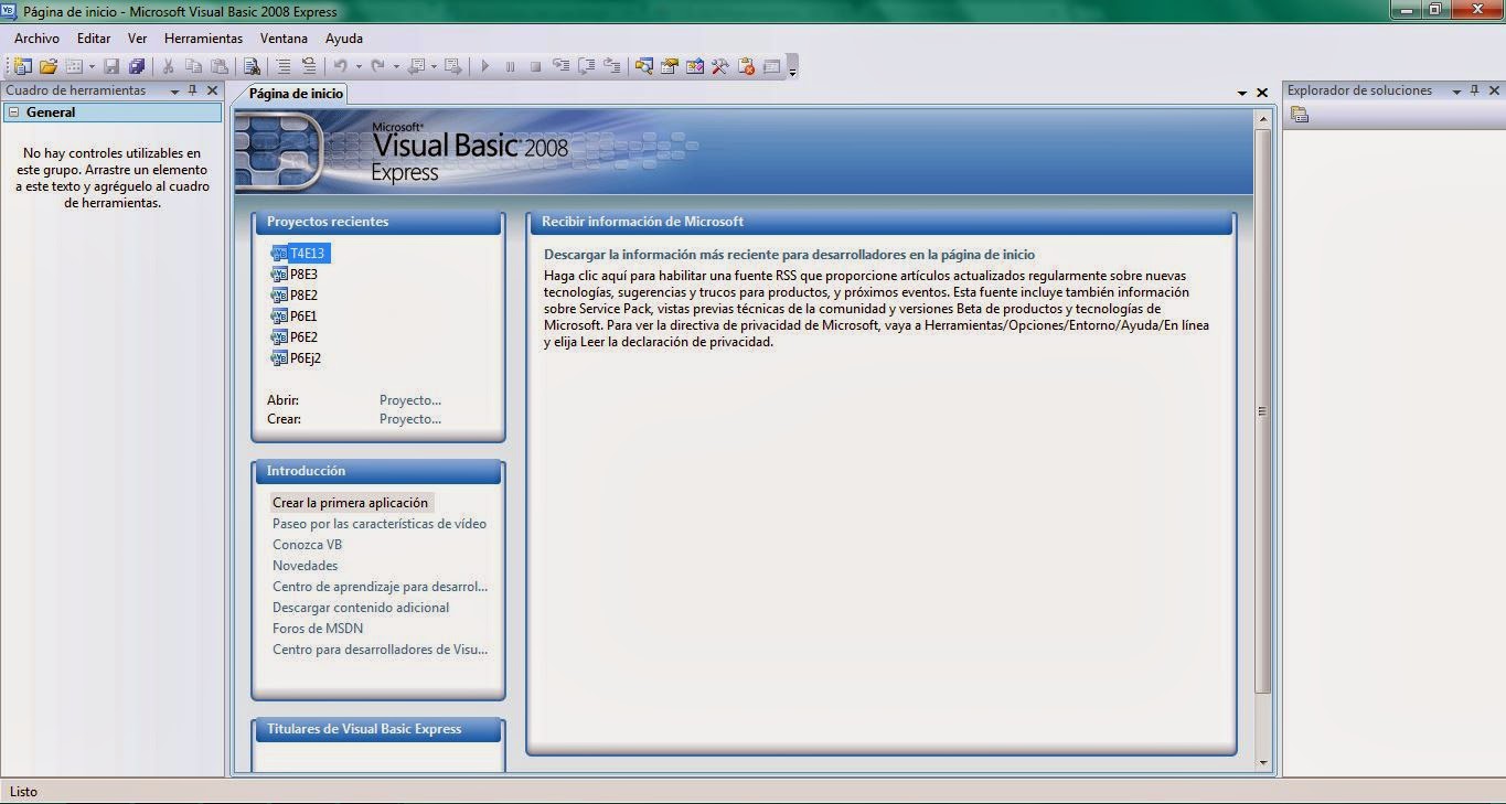 Programación en Visual Basic : IDE de Visual Basic
