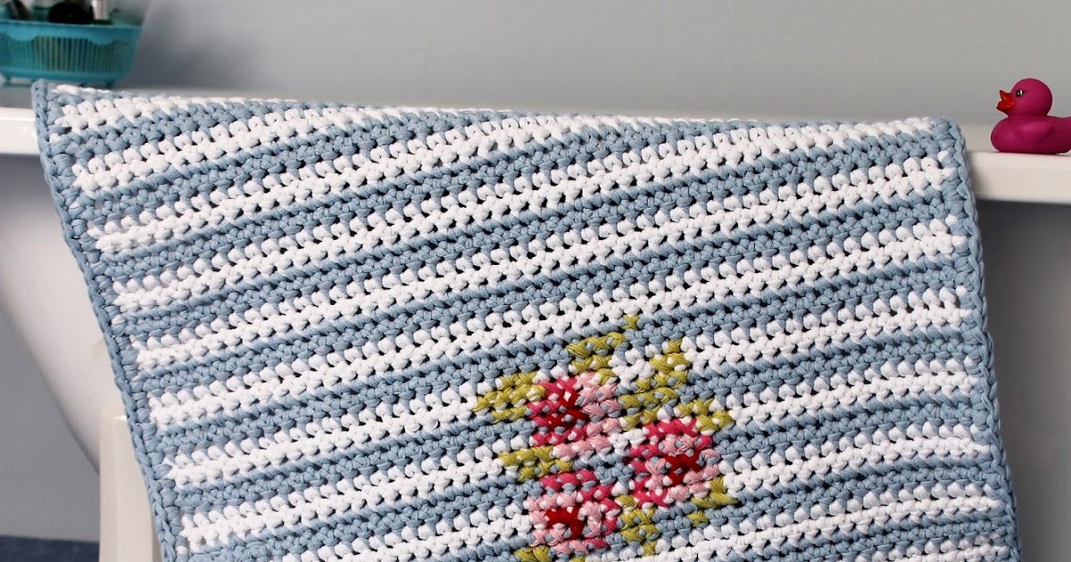 En kreativ verden: Hæklet bademåtte. DIY