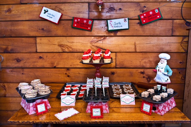 Kara's Party Ideas Santa's Kitchen, Christmas Baking Party | Kara's ...