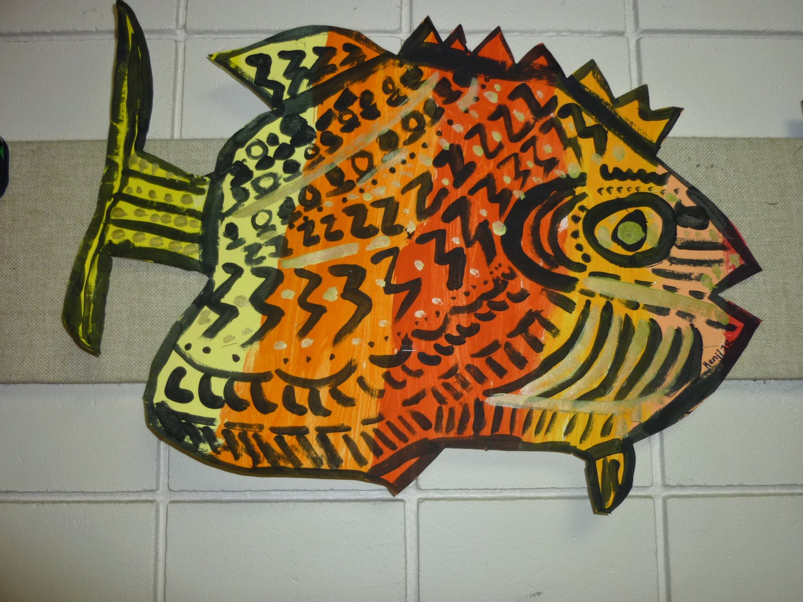 Mrs. Werner's Art Room: 2nd Grade Warm and Cool Color Fish