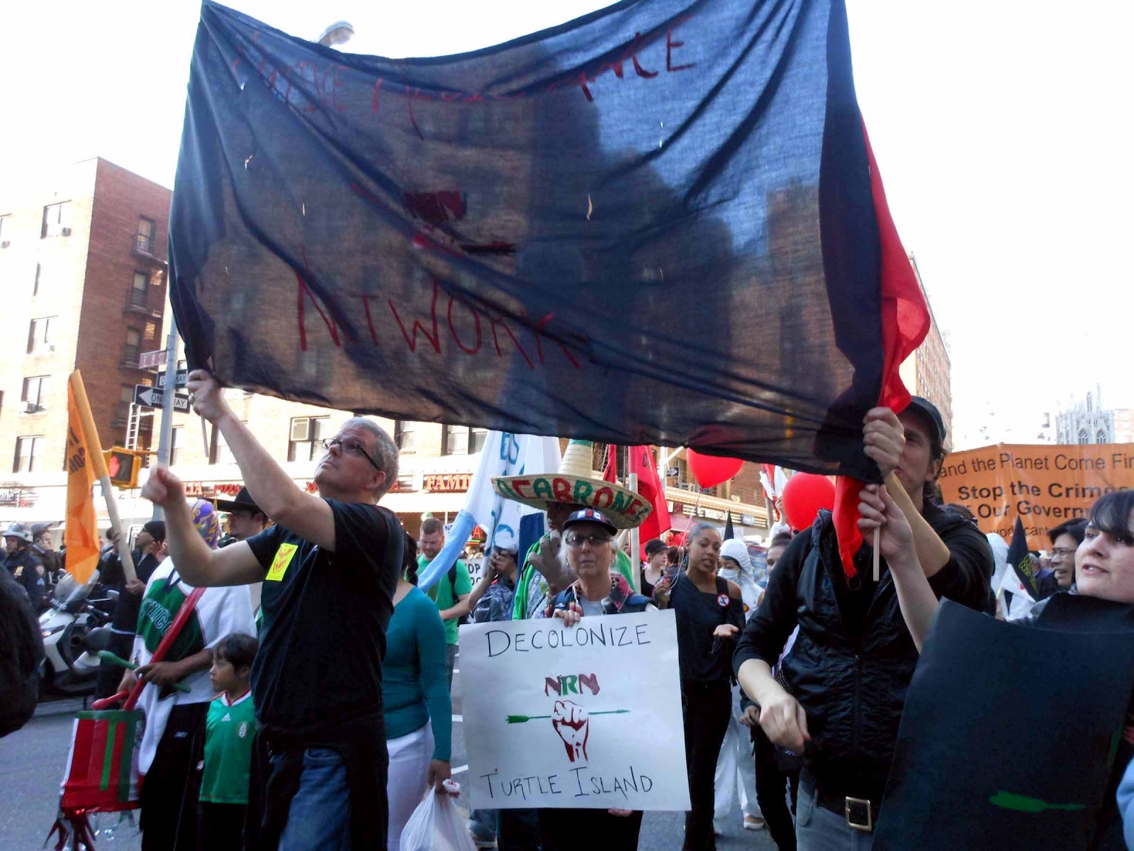 Quotidian New York: De-Colonize Turtle Island, May Day, NYC