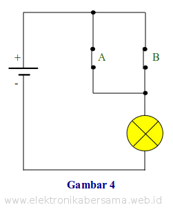 Saklar Logika (Ekivalen Gerbang OR) | Elektronika Bersama