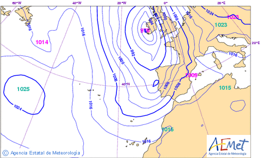Mapas de isobaras - GEOCRONOS