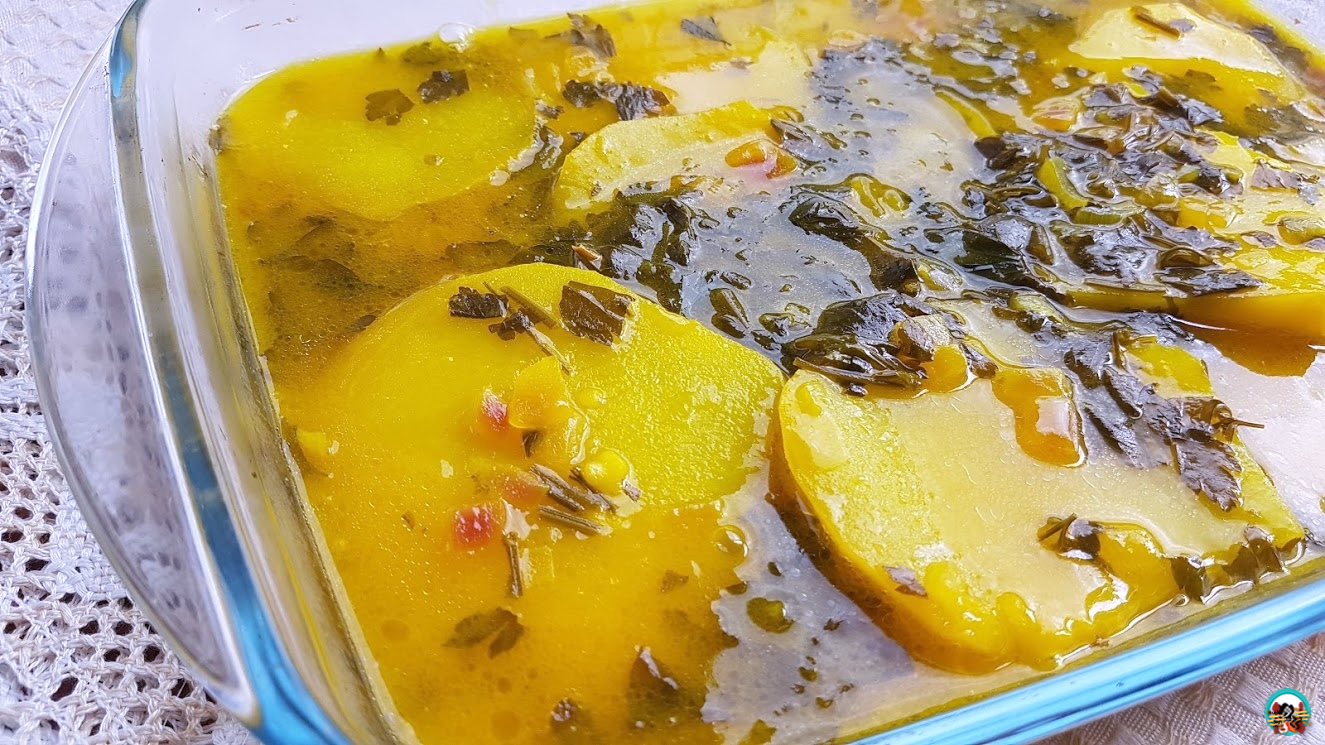 Patatas con salsa de azafrán y mantequilla - ¡Huele Bien!
