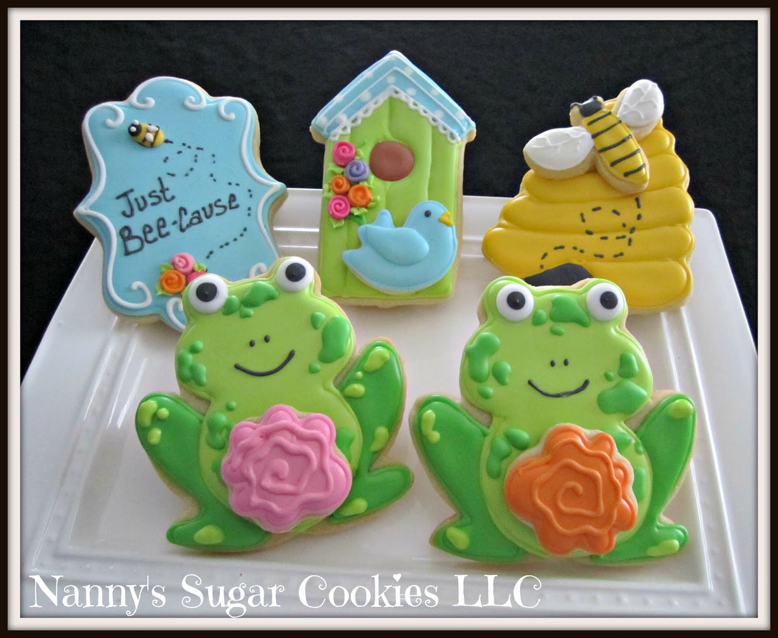 Nanny's Sugar Cookies LLC: Frogs and Flowers...