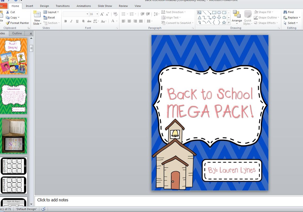 Simply Second Grade: Sneak Peek at my Back to School MEGA Pack!
