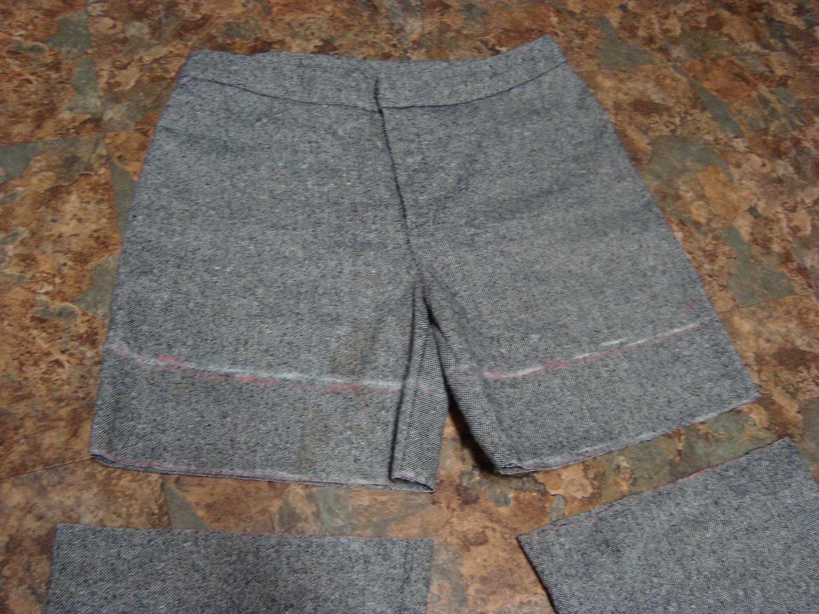JWo Designs: [TUTORIAL] Wool Pants To Shorts (and how to add belt loops ...