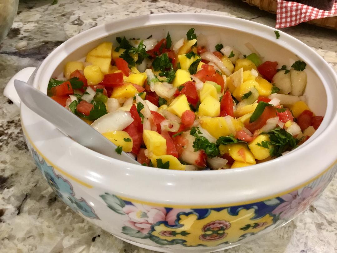 Gluten Free A-Z : Mango Peach Summer Salad or Salsa