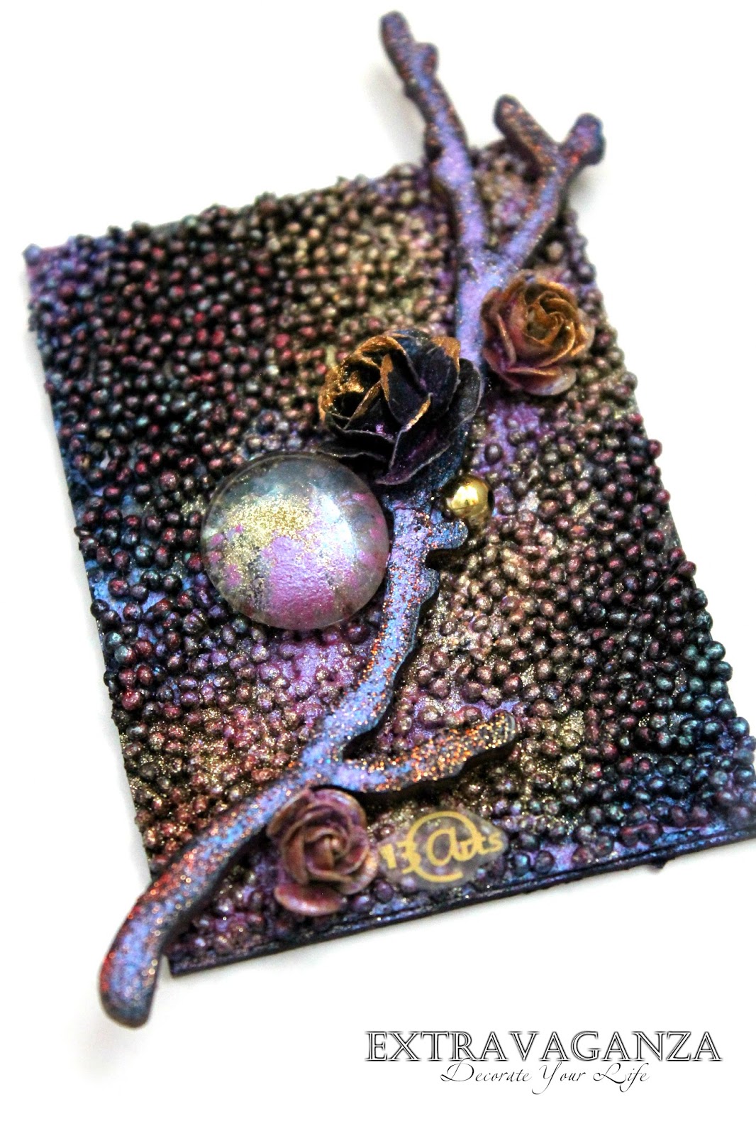 13 arts: Artist Trading Cards "13 textures"