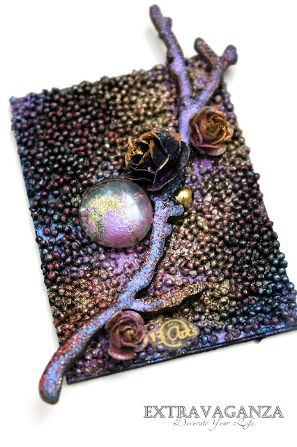 13 arts: Artist Trading Cards "13 textures"