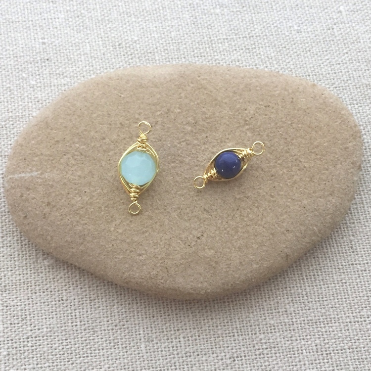 Lisa Yang Jewelry : Free Herringbone Wire Wrap Link Tutorial