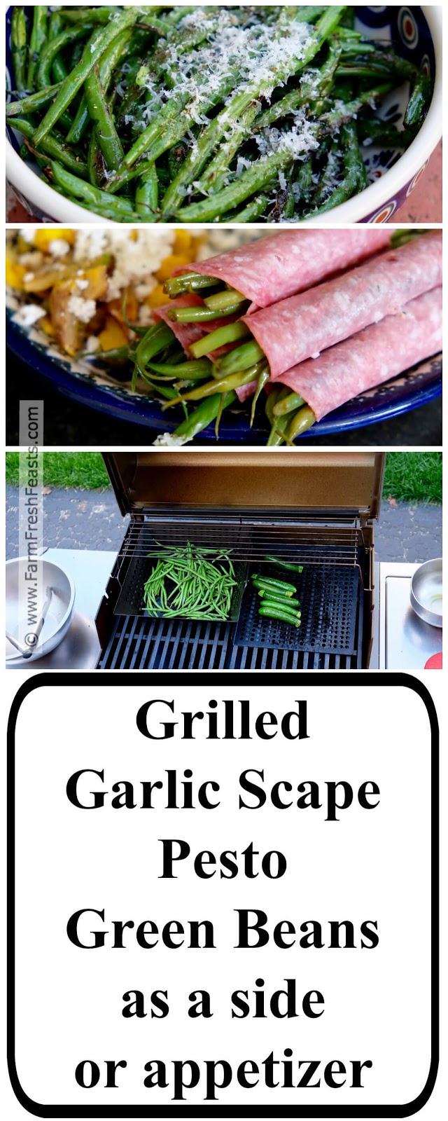 Farm Fresh Feasts: Grilled Green Beans with Garlic Scape Pesto and Parm ...