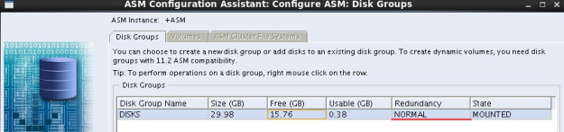 DBA Catalog: Change ASM disk group from normal redundancy to external ...
