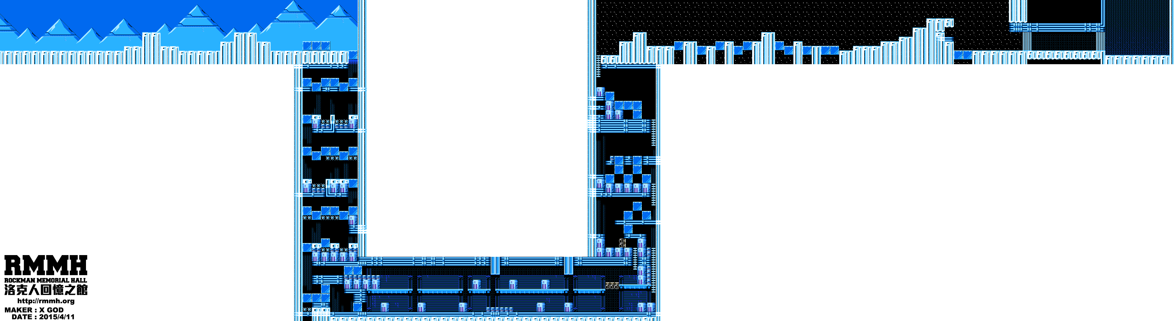 舞台地圖(Stage Map) 01.元祖系列(Classic) - RMMH洛克人回憶之館