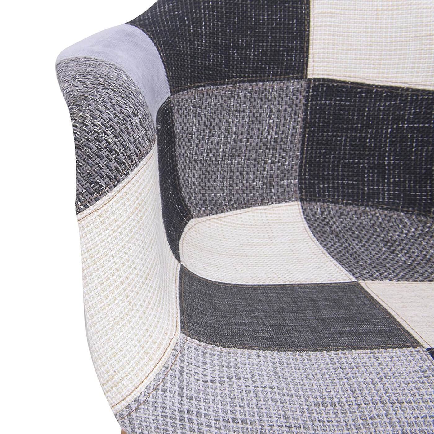 Patchwork Fabric Arm Chair