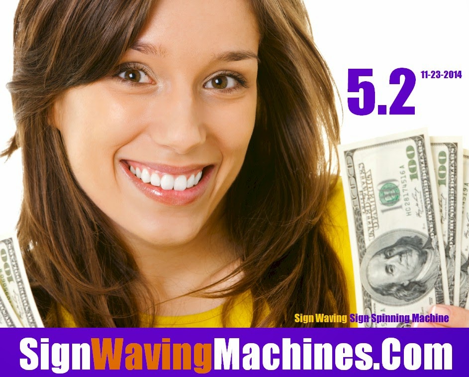 Sign Waving Sign Spinning Machine Robot Spinners Advertising Signs ...