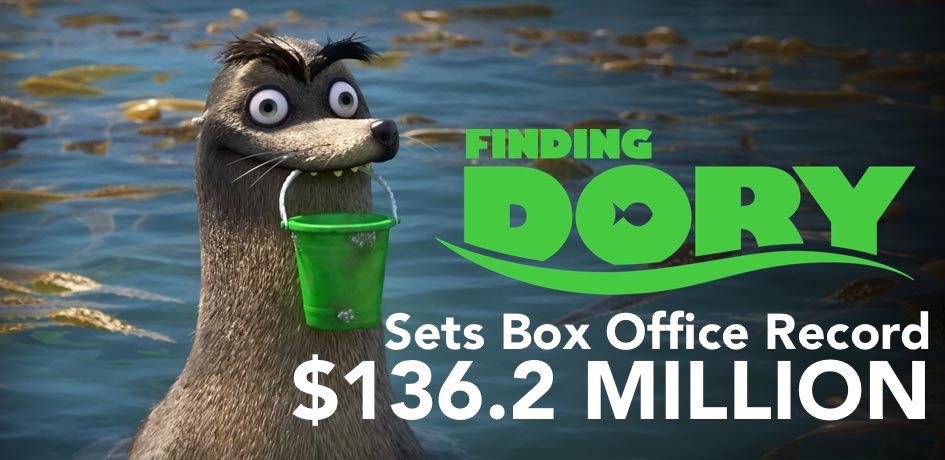 'Finding Dory' Smashes Weekend Box Office Record | Pixar Post
