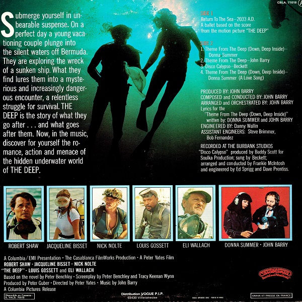 Soundtrack - The Deep (1977) - Lp ~ Elpee-Blog
