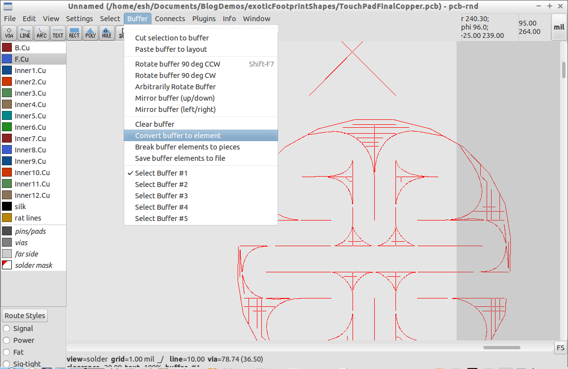 blog de VK5HSE: Exotic and complex footprint creation for gEDA PCB, pcb ...