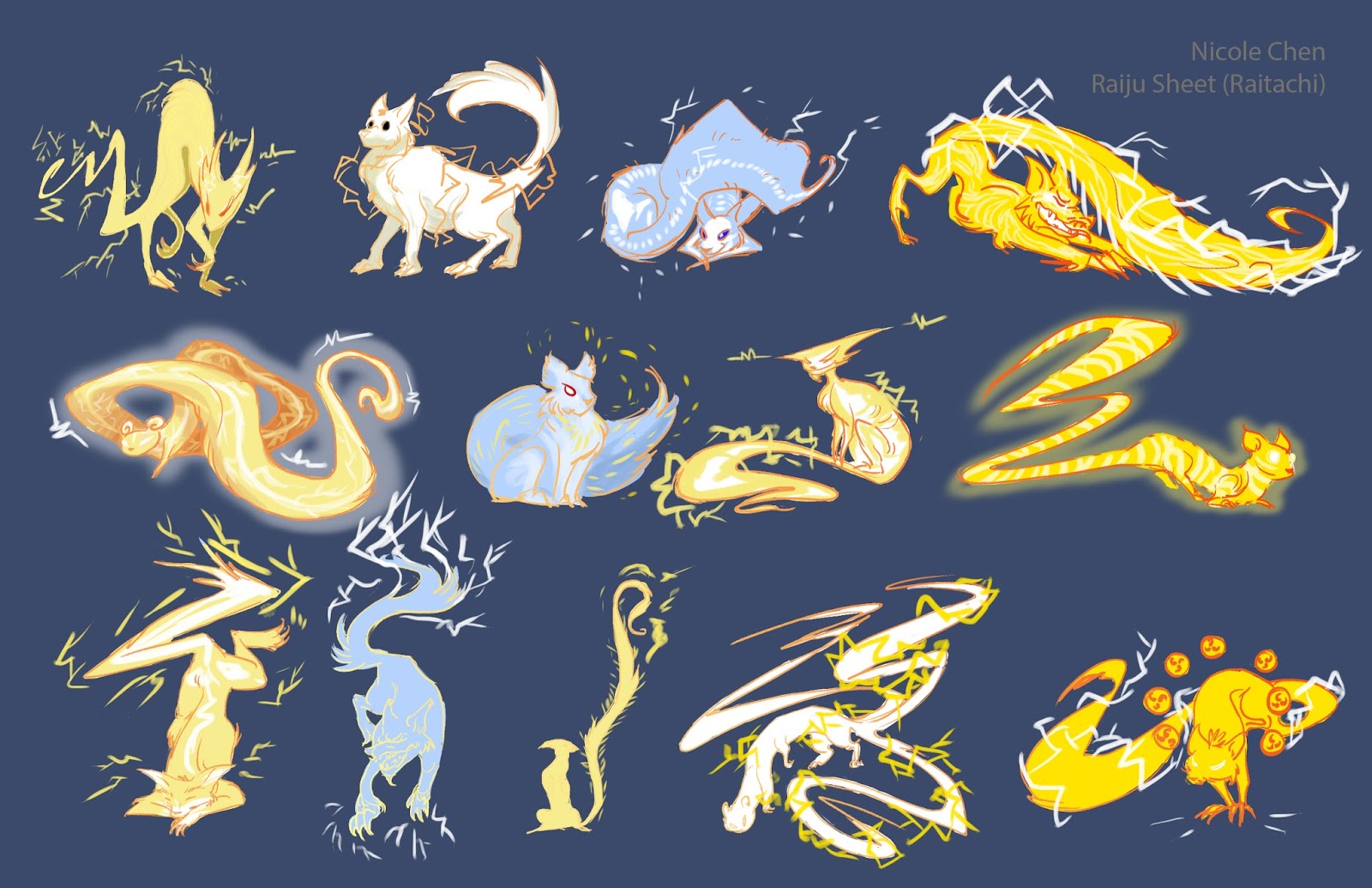 Goin' in For the Kill: Creature Design - Raiju (animal familiar of the ...