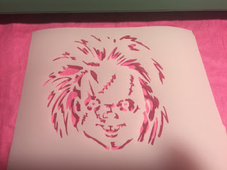 Pink Blood Creations: Cutting stencils with Silhouette Cameo: Chucky ...