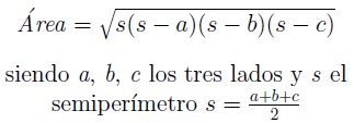 Formula de Heron