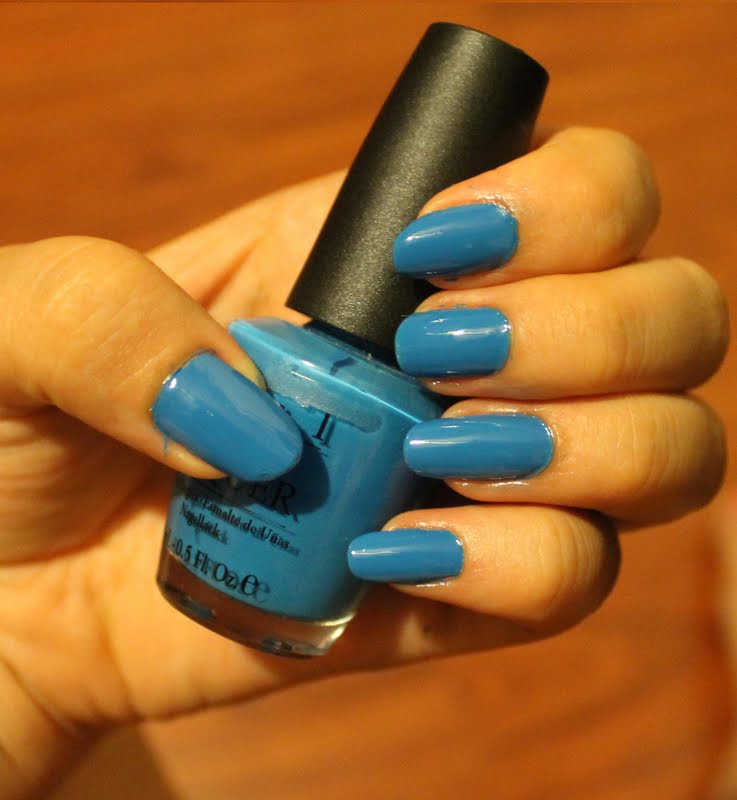 The Dark Side of Beauty: OPI 'Ogre-the-Top Blue'
