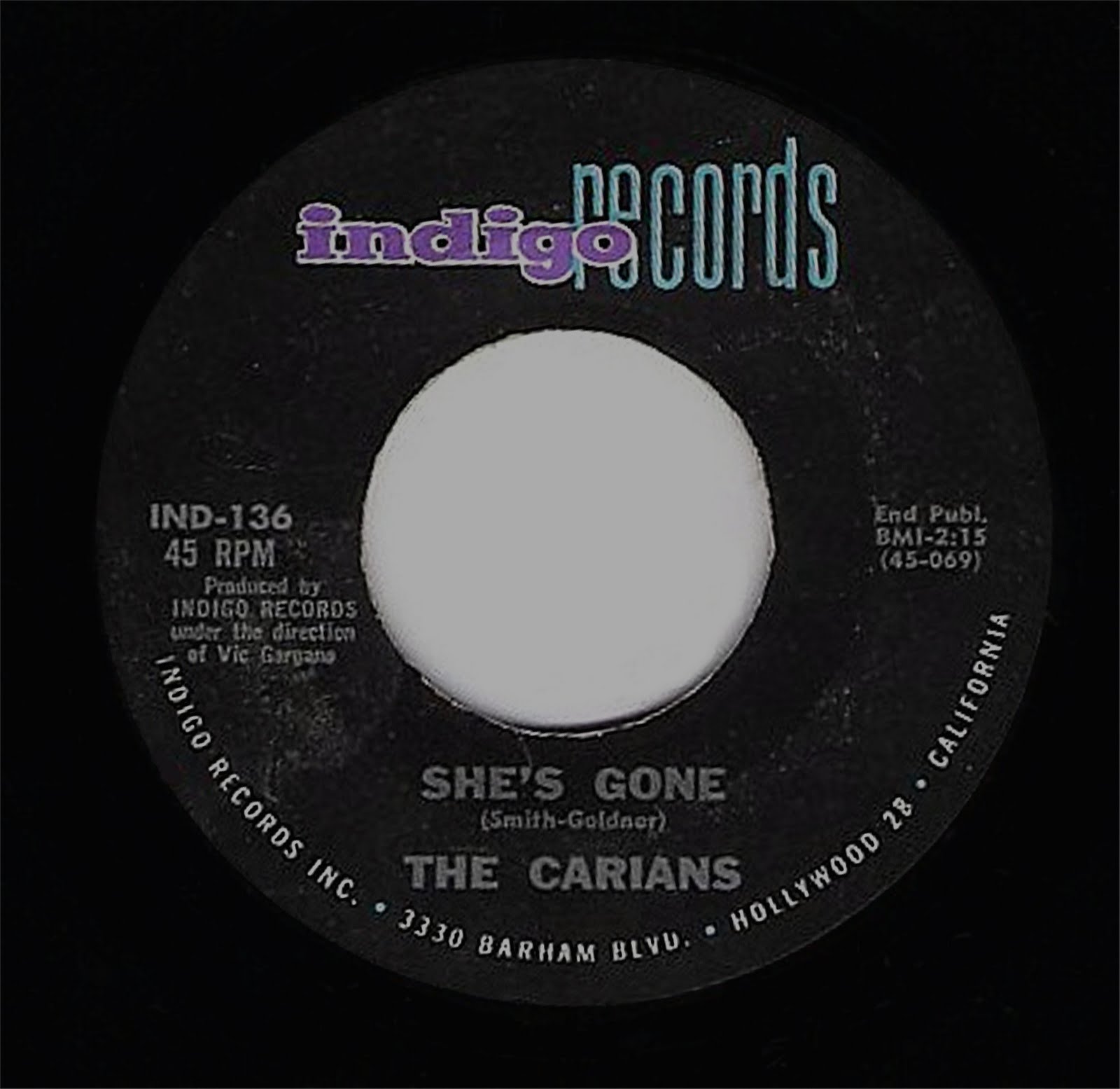 WHITE DOO-WOP COLLECTOR: THE CORDIALS aka THE CARIANS