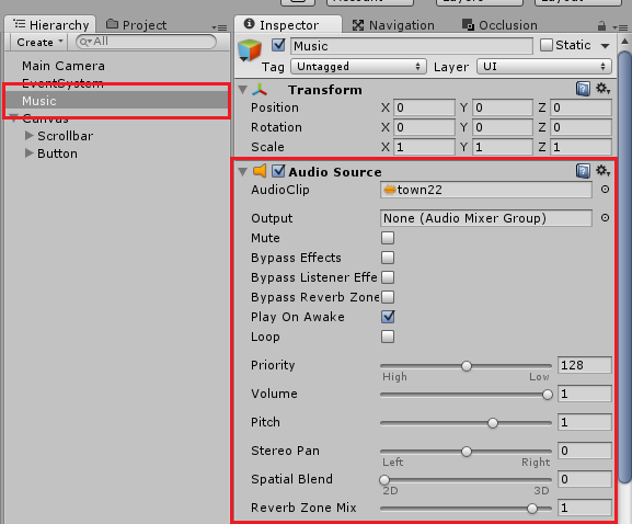 【Unity遊戲製作】勇者拉德小酒館: 【Unity】使用Scrollbar做音量調整